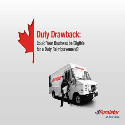 Duty Drawback: You may be Eligible for a Duty Reimbursement