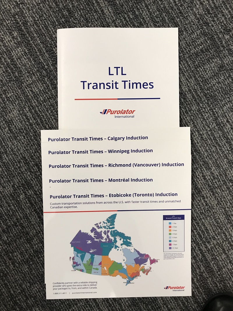 LTL Transit Maps - Purolator International